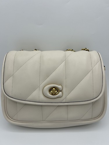 Coach pillow Madison quilted shoulder bag - chalk | eBay