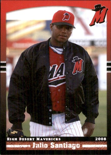 Julio Santiago 2008 Grandstand High Desert Mavericks #25 RC Card | eBay
