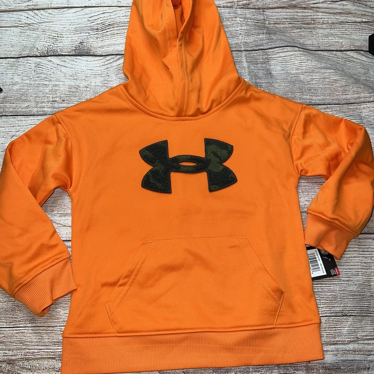 Camo And Orange Under Armour Logo