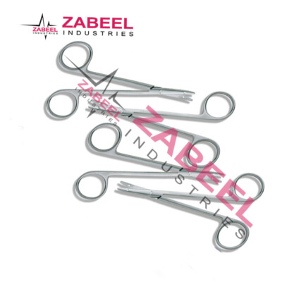 Littler Dissecting Scissor Curved Tip With Eye For Suture Micro Surgery ...