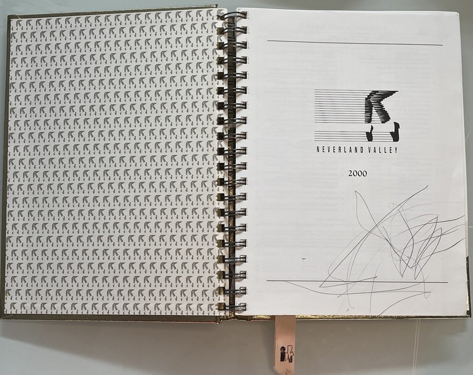 Michael Jackson Owned Personal Date Book Calendar from 2000 all HIS ...