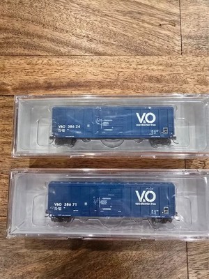 LOT OF 2 x N Scale Fox Valley FVM V&O PS5344 Boxcar Virginian & Ohio | eBay