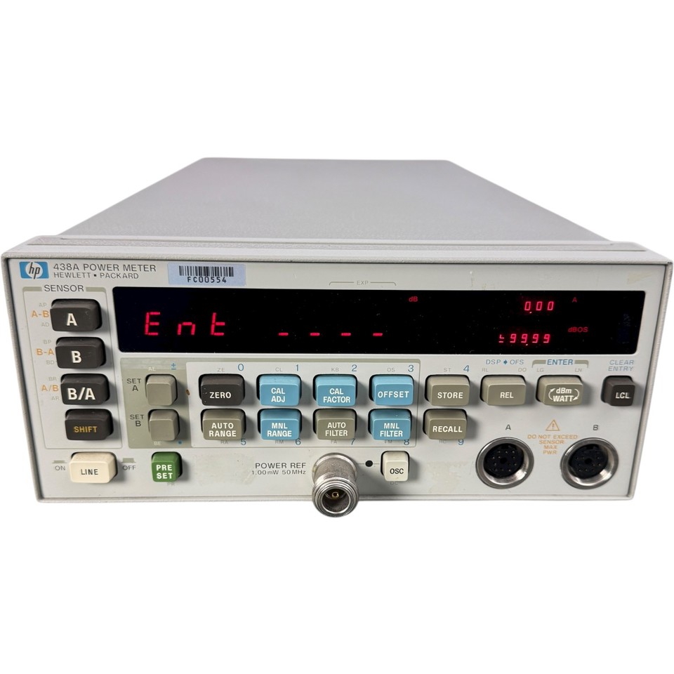 HEWLETT PACKARD 438A POWER METER 1.00Mw 50 MHz | eBay