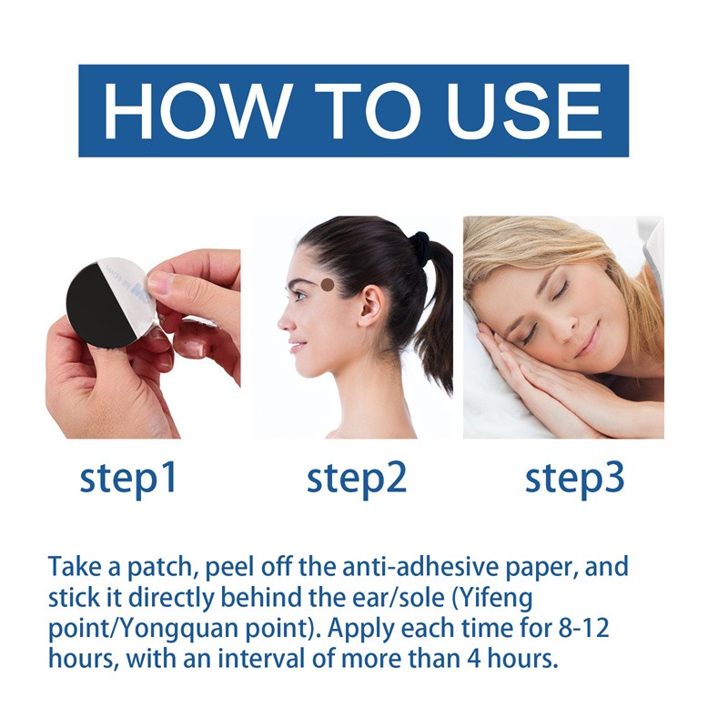 12PCS Migraine Relief Patch Relieve Dizziness Discomfort Acupuncture Point Patch | eBay UK