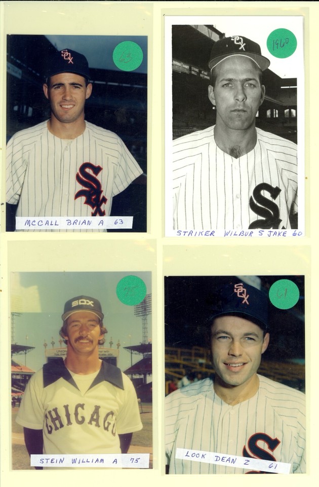 12 vintage George Brace 4x6 photos 1950-60's Chicago White Sox Name in ...