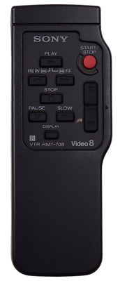 OEM Sony VTR RMT-708 Remote Control for Video8 Digital Handycam ...