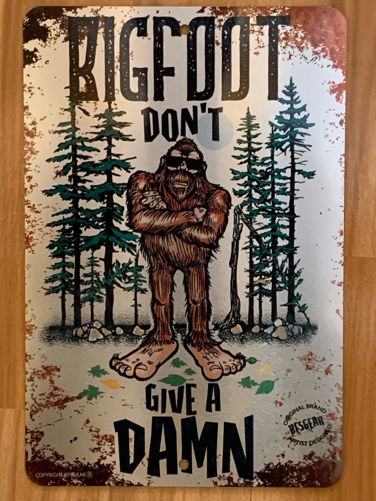 Bigfoot Pub Sign Metal Funny Man Cave Home Bar Garage Vintage Funny ...