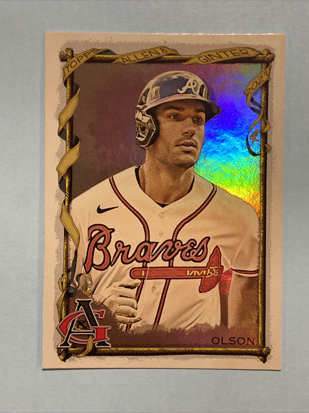 2023 TOPPS ALLEN & GINTER MATT OLSON ATLANTA BRAVES #99 HOT BOX | eBay