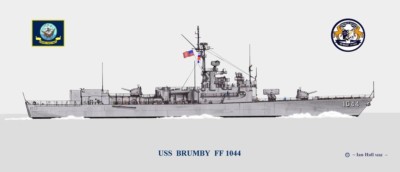 USS Brumby FF-1044 Ship Print US Navy | eBay