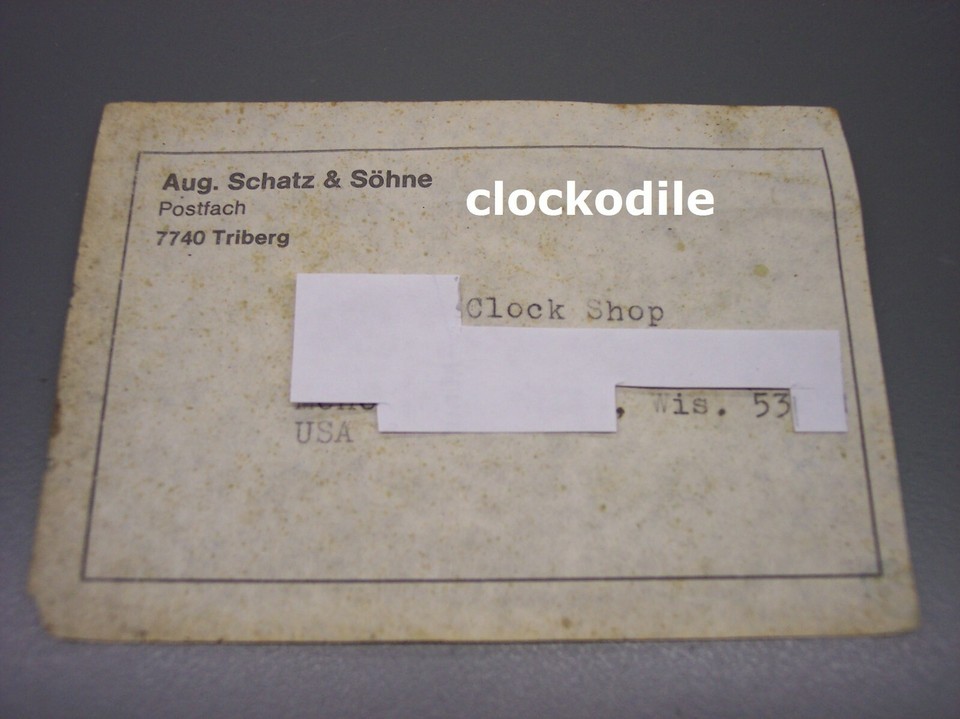 THE ONLY REAL SCHATZ 400 DAY ANNIVERSARY CLOCK KEY ON EBAY --service ...