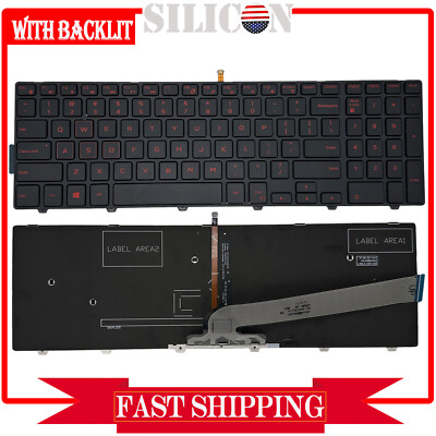 Laptop Backlit Keyboard For Dell Latitude 3550 3560 3570 3580 3588 US ...