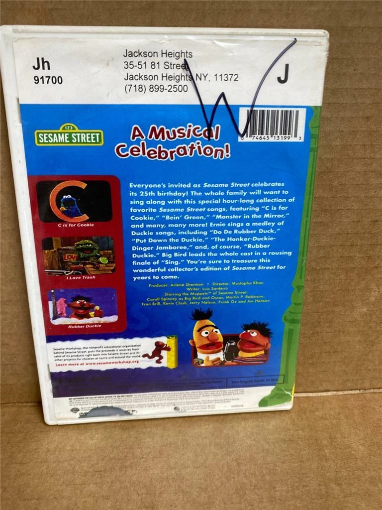 Sesame Street 25th Birthday A Musical Celebration Vhs Ebay