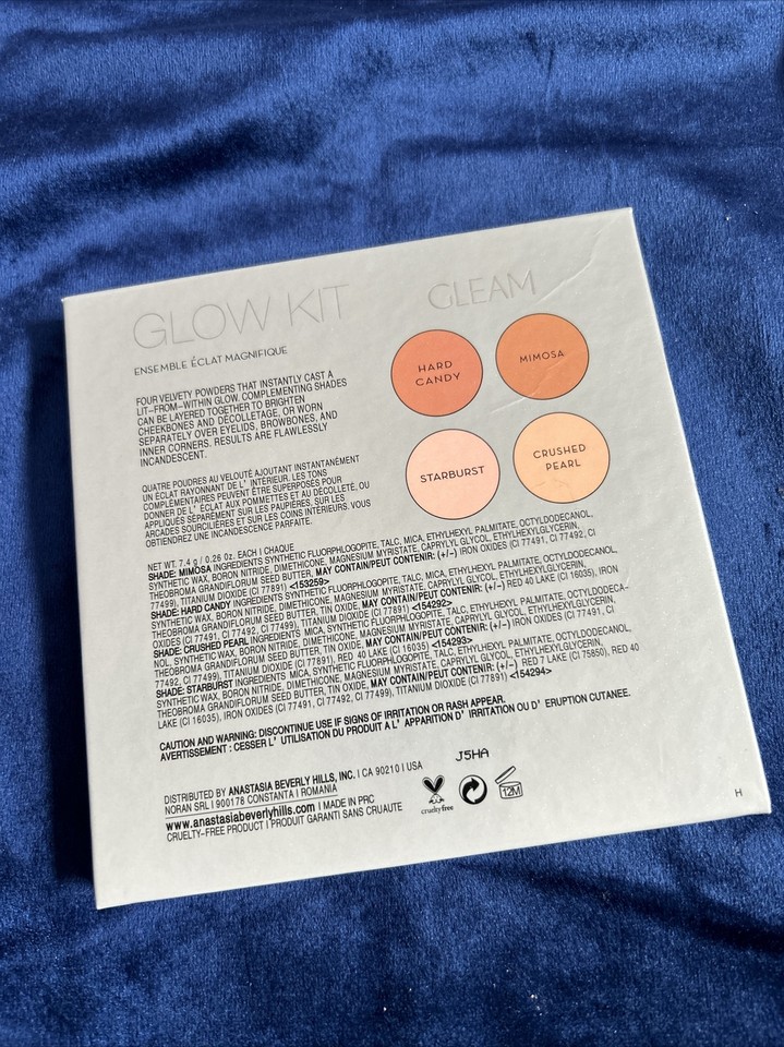 Anastasia Beverly Hills Glow Kit Gleam Highlighting Eye & Cheek Shadow ...