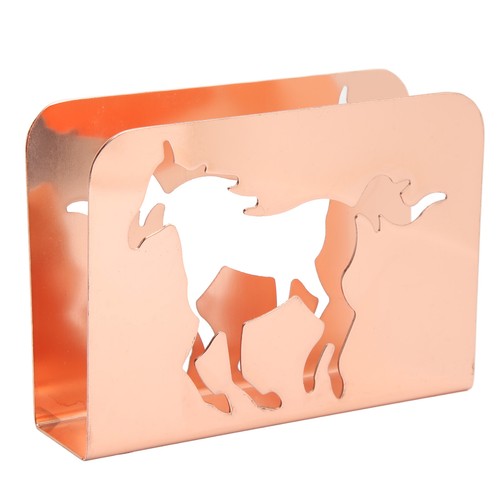Iron Napkin Holder Hollow Horse Anti Scratch Tissue Dispenser (Rose ...