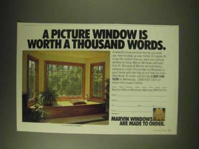 1989 Marvin Windows Ad - A picture window is worth a thousand words | eBay