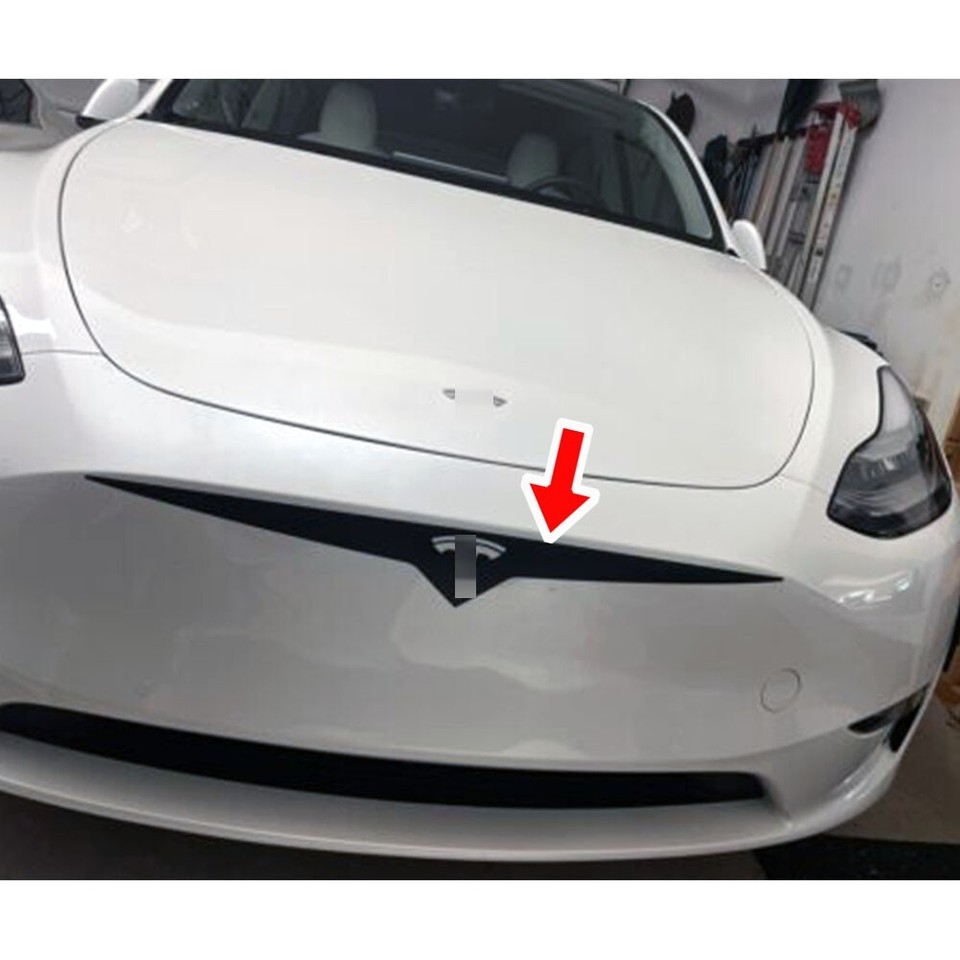 For Tesla Model Y 5DR SUV Front Grille Sticker Matte Black 1PCS 2024 | eBay
