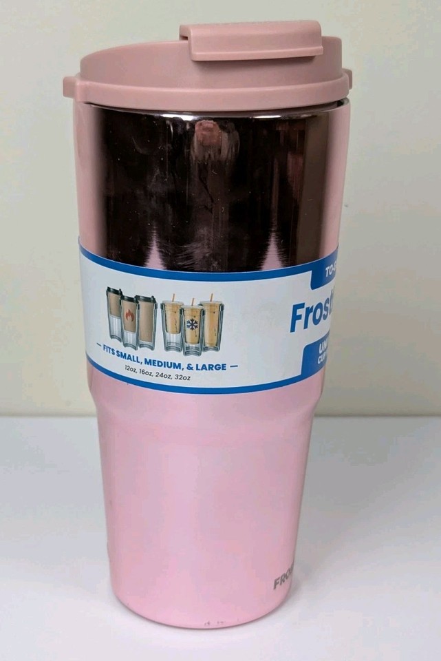 Frost Buddy To-Go Pink Universal Insulator Cup 32oz Hot/Cold | eBay