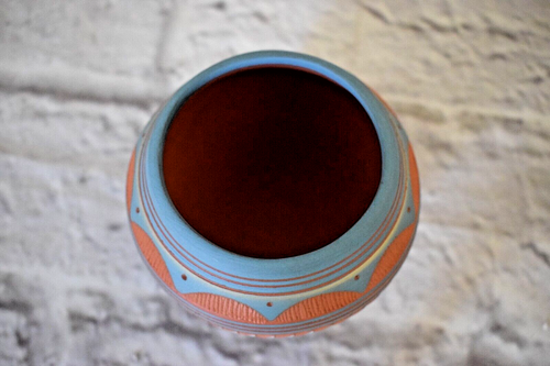 Native America Indian Navajo Small Pottery Vase Tanya & Garrett Bennett ...