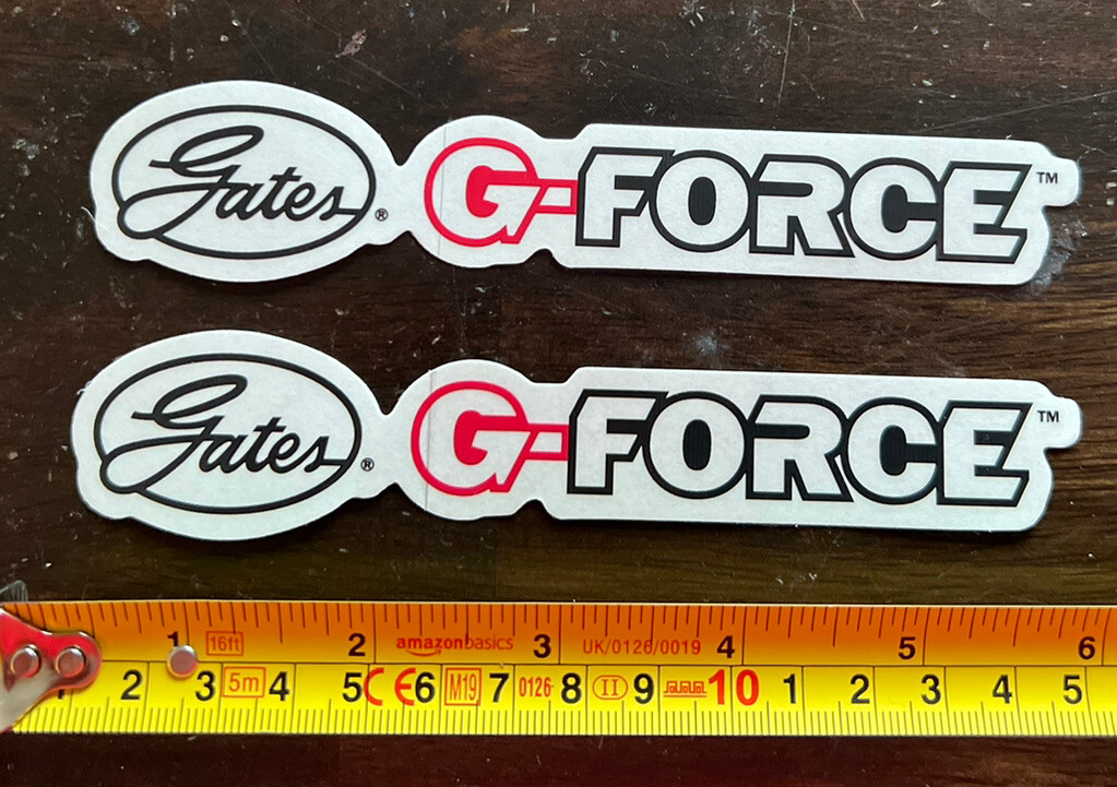 2 GATES G-FORCE STICKERS DECALS offroad overland drags road racing ...