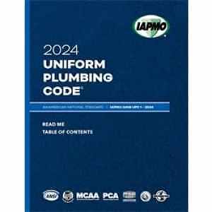 2024 Uniform Plumbing Code Soft Cover w/Tabs - Paperback, by IAPMO ...
