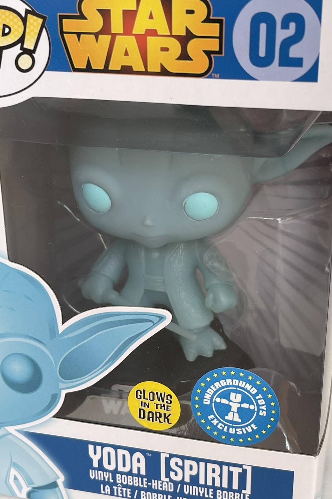 Star Wars Yoda Holographic Glow Spirit Exclusive Funko Pop Vinyl ...