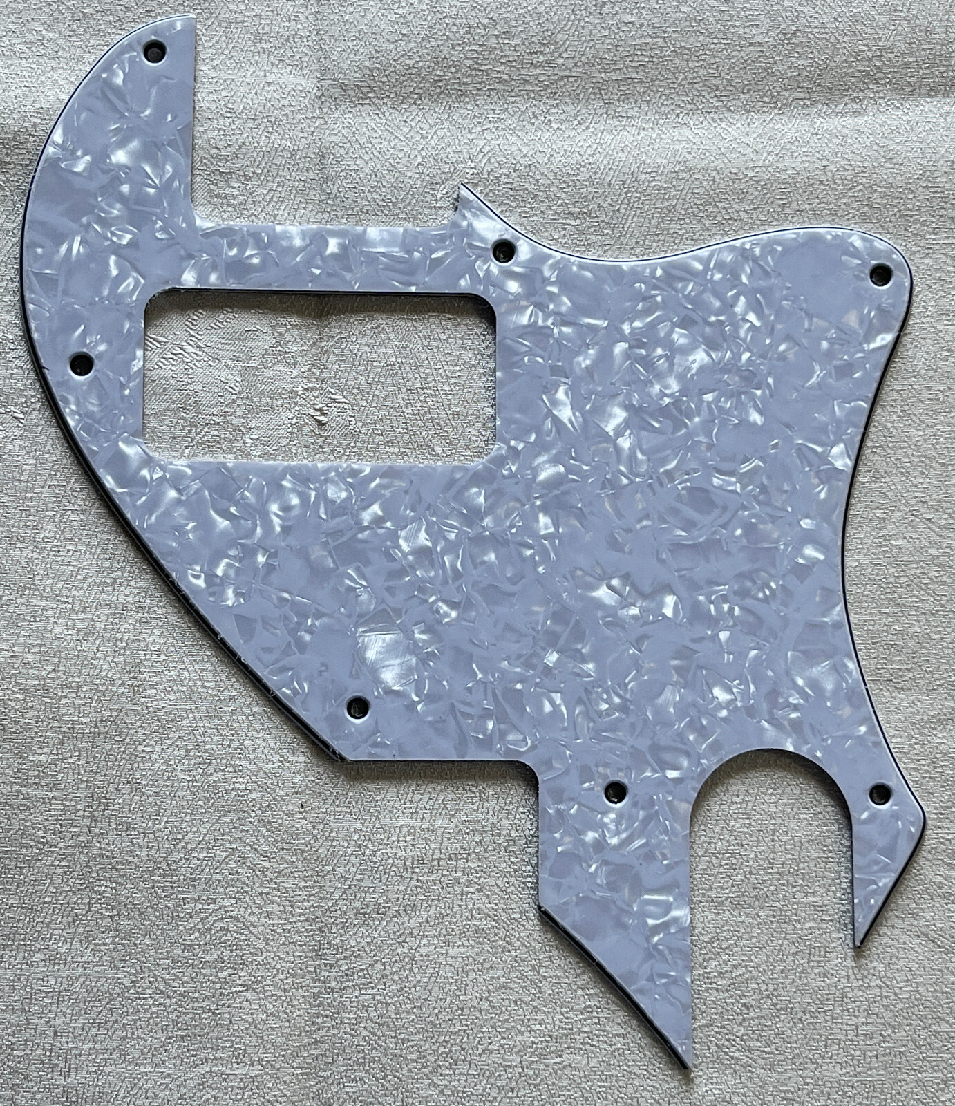 For Tele F Hole Hybrid Convertion TV Jones Guitar Pickguard White Pearl ...