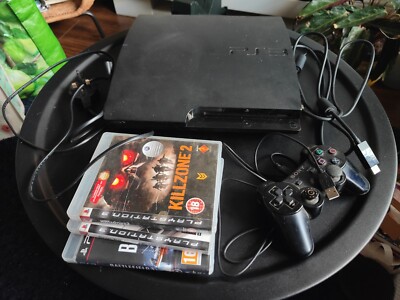 SONY PLAYSTATION PS3 SLIM CECH-3003B CONSOLE 320GB HDD GAMES FULLY ...