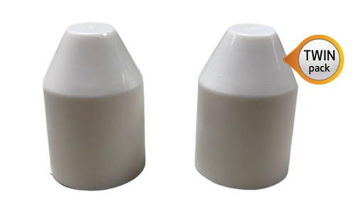 2 x Replacement White Lockshield Radiator Valve Cover Caps Only | eBay