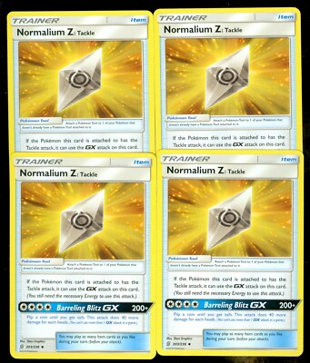 Pokemon NORMALIUM Z 203/236 Unified Minds - - MINT 4X | eBay