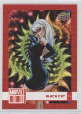 2020-21 Upper Deck Marvel Annual Fractal Black Cat #7 | eBay