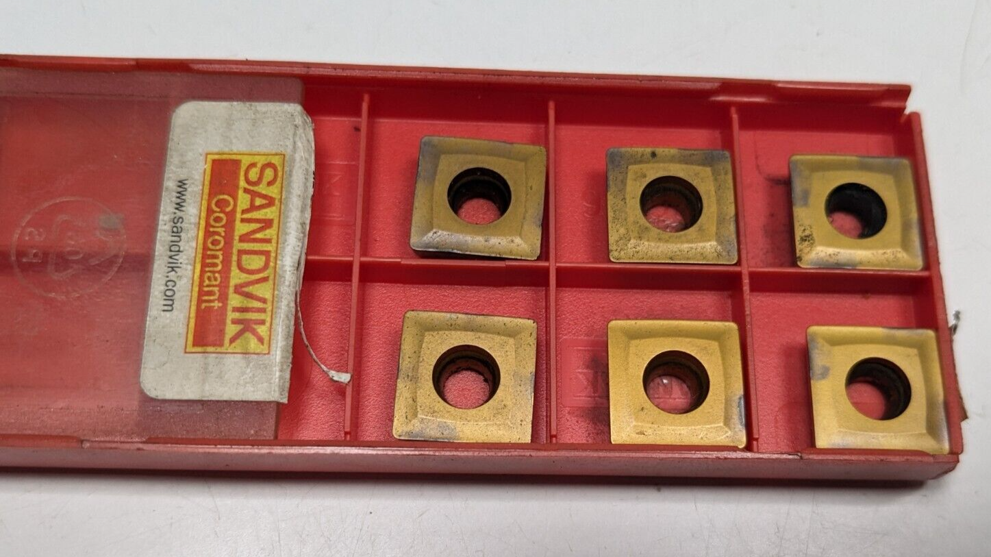Lot of 6 USED Sandvik SPMT 12 04 08-WH 235 Carbide Inserts Indexable | eBay