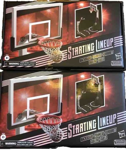 Lot Of 2 NBA Starting Lineup Basketball Backboard Goal Figure Accessory ...