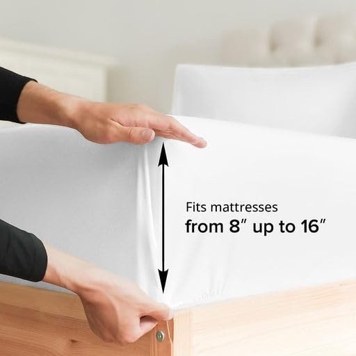 Full Size Fitted Bed Sheet - Hotel Luxury Single Fitted Bottom Sheet ...