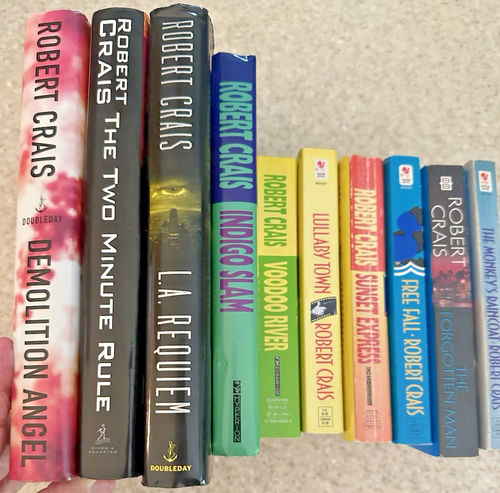 Robert Crais Mixed Lot Of 10 Elvis Cole & Joe Pike Books Crime Book ...