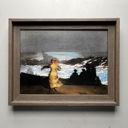 Licensed American Western Oil Painting Reproduction Back Stapled ...