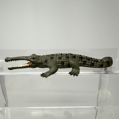 Schleich Gharial Crocodile Figure 1999 Reptile Animal Figurine Vintage ...