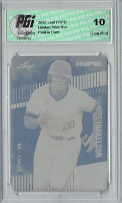 Spencer Torkelson 2020 LEAF HYPE #41A Yellow Printing Plate 1/1 Rookie ...
