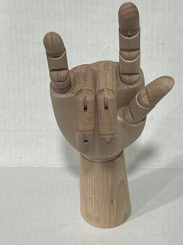 Wooden Hand Model Posable Drawing Mannequin Wood Flexible Moveable ...