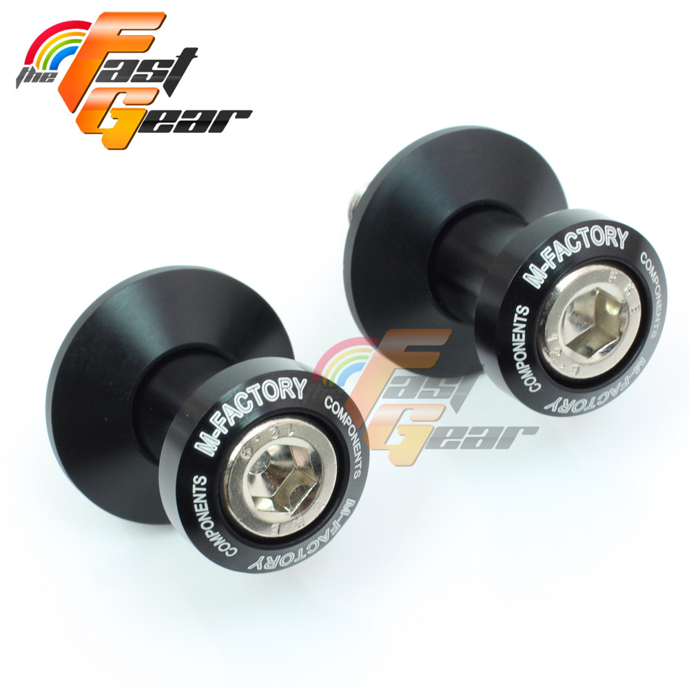 CNC Billet Black Motorcycle Swingarm Spools Fit BMW S1000RR 2009-2017 ...