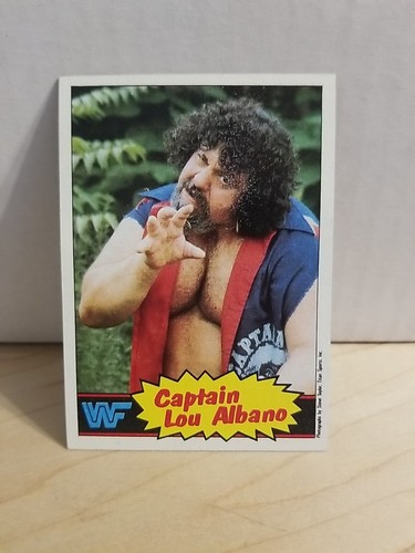 1985 Topps WWF Captain Lou Albano #3 Rookie RC | eBay