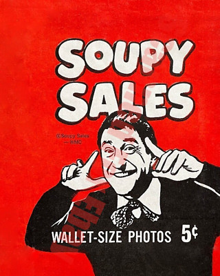 1965 TOPPS SOUPY SALES TV Show Detroit Card Wax Pack Wrapper 8x10 Photo ...