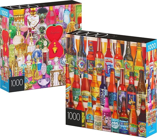 Cardinal 2 Pack - 1000 Piece Jigsaw Puzzles - Perfume Bottles and Craft ...