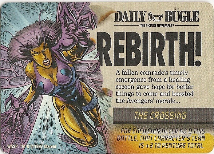 Marvel OVERPOWER The Crossing Mission and Event SET Vision Wasp Scarlet ...