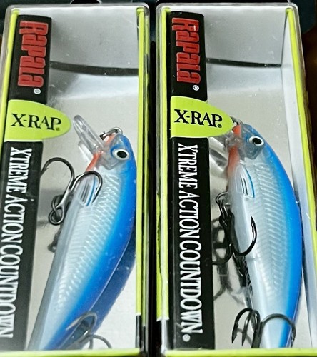 2 Rapala X-Rap Countdown XRCD05 Minnow Crankbait Lures SILVER BLUE | eBay