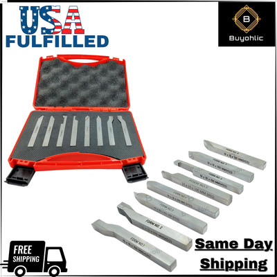 HSS M2 Grade Lathe Form Tool Set-Hard & Ground -Turning, Threading-USA ...