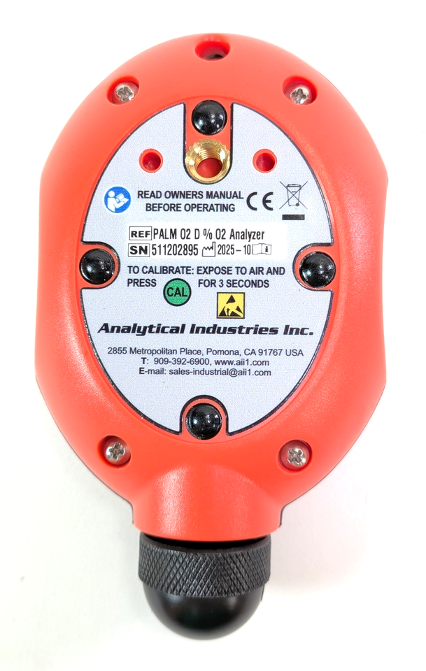 Analytical Industries Palm O2 Remote Handheld Oxygen / Nitrox Analyzer ...