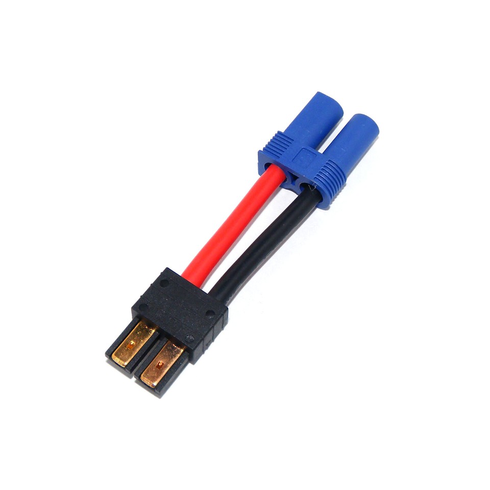 High Current Adapter EC5 IC5 Female to Traxxas TRX Male 12AWG For LiPo ...