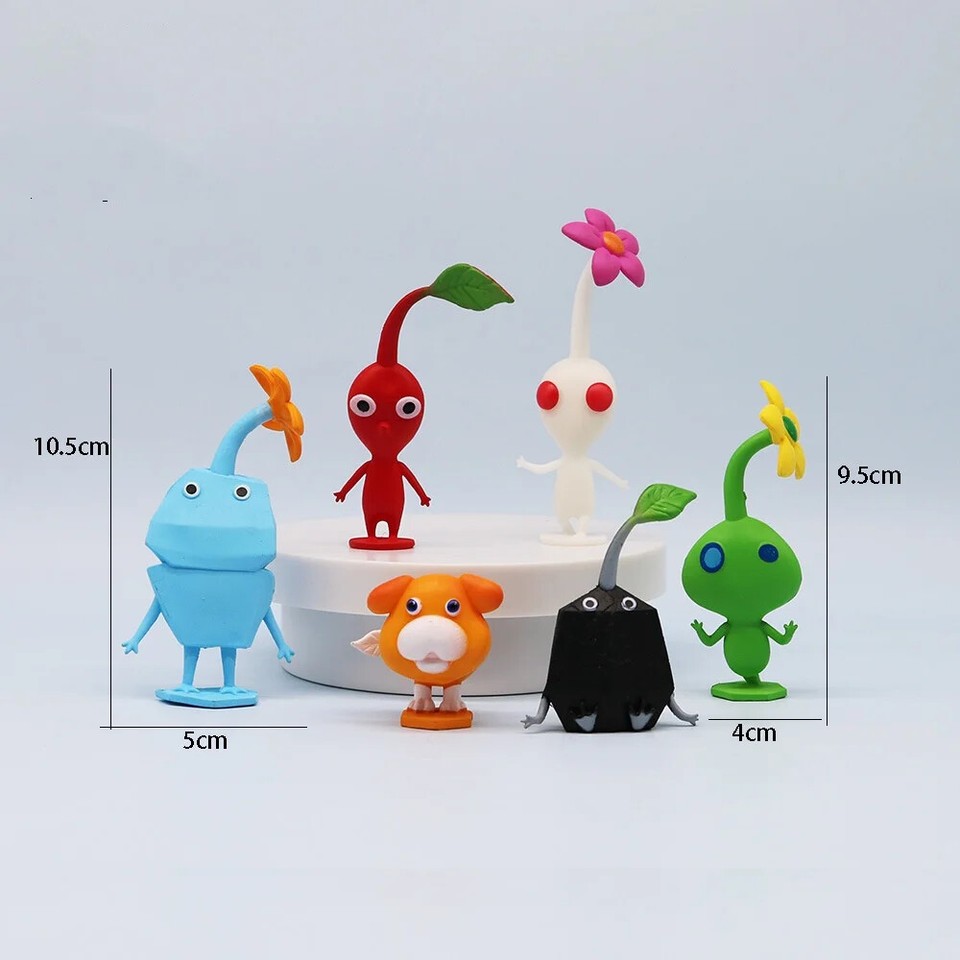 12Pcs/Set PIKMIN Figure Captain Olimar PIKMIN PVC Action Figure Doll ...