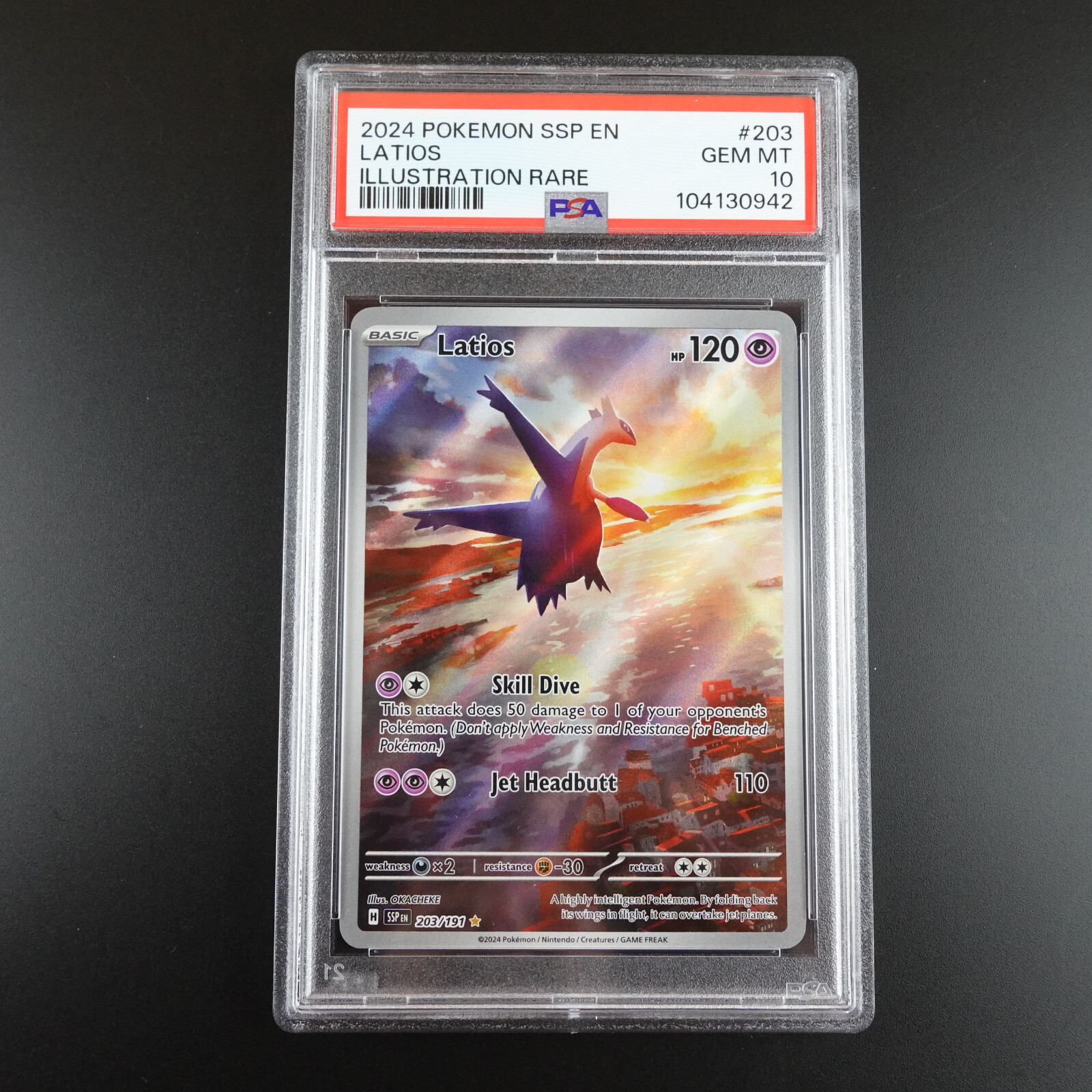Latios 2024 Scarlet & Violet: Surging Sparks #203/191 Illustration Rare ...