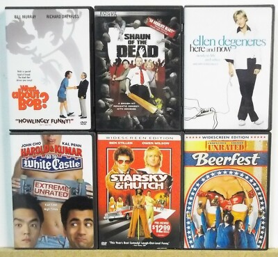 6 Comedy Humor Funny Satire DVD movies Lot #M466 FREE US S/H Stiller ...